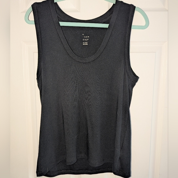 a new day | Tops | Scoop Neck Sleeveless Top A New Day Size Xxl Black ...
